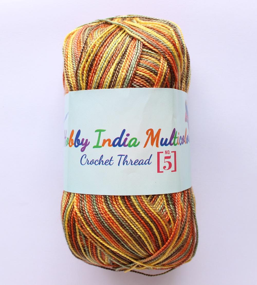 Ganga Hobby India Multicolor Crochet Thread