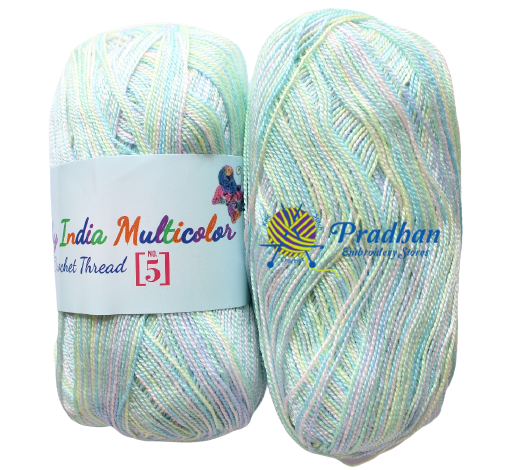 Ganga Hobby India Multicolor Crochet Thread