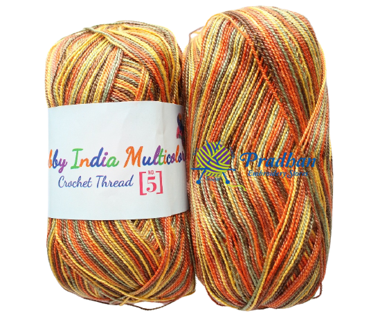 Ganga Hobby India Multicolor Crochet Thread
