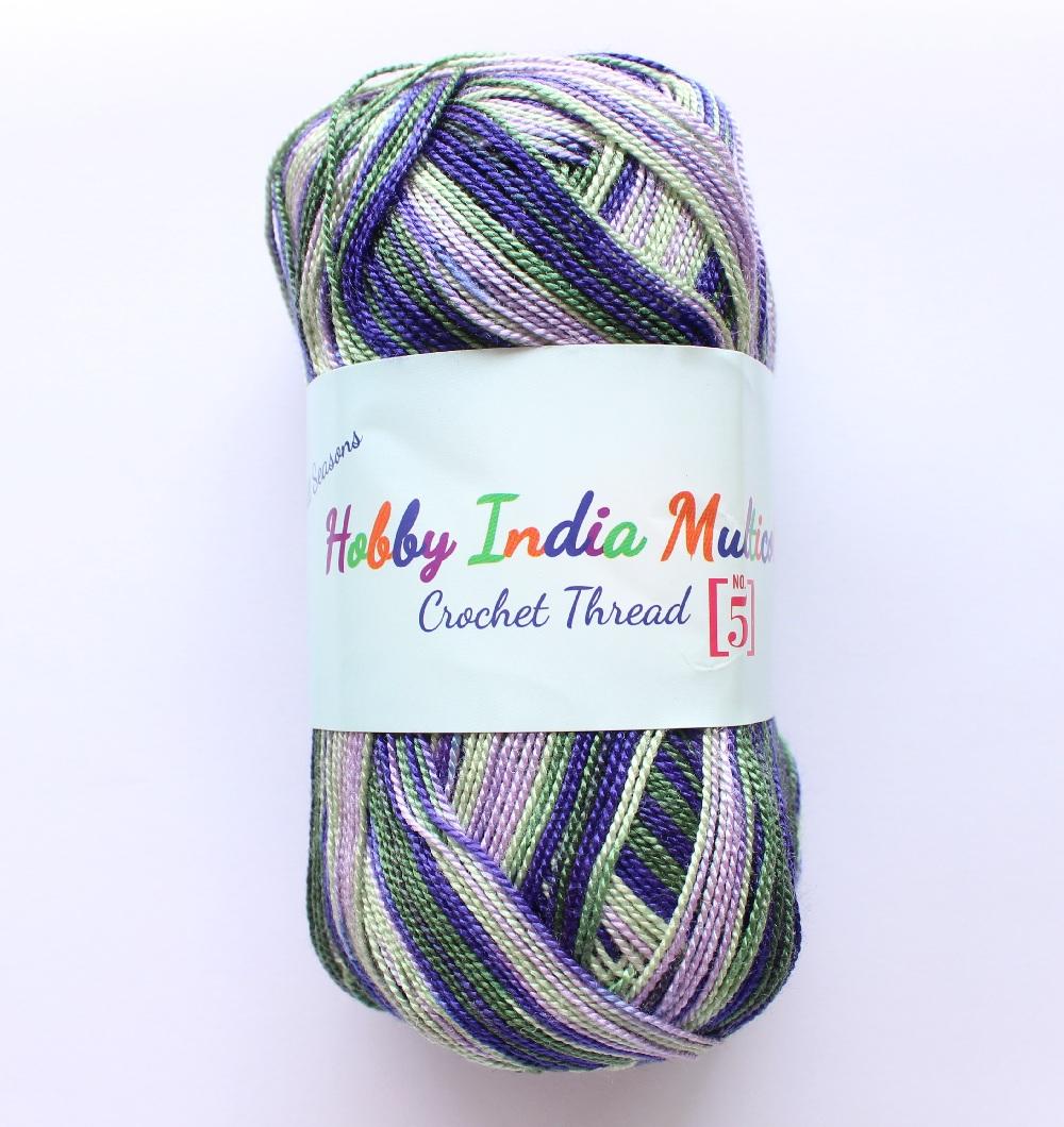 Ganga Hobby India Multicolor Crochet Thread